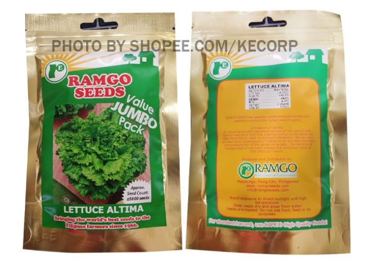 Ramgo Lettuce Altima (Bionda) Jumbo Pack 5600 Seeds Value Pack | Lazada PH