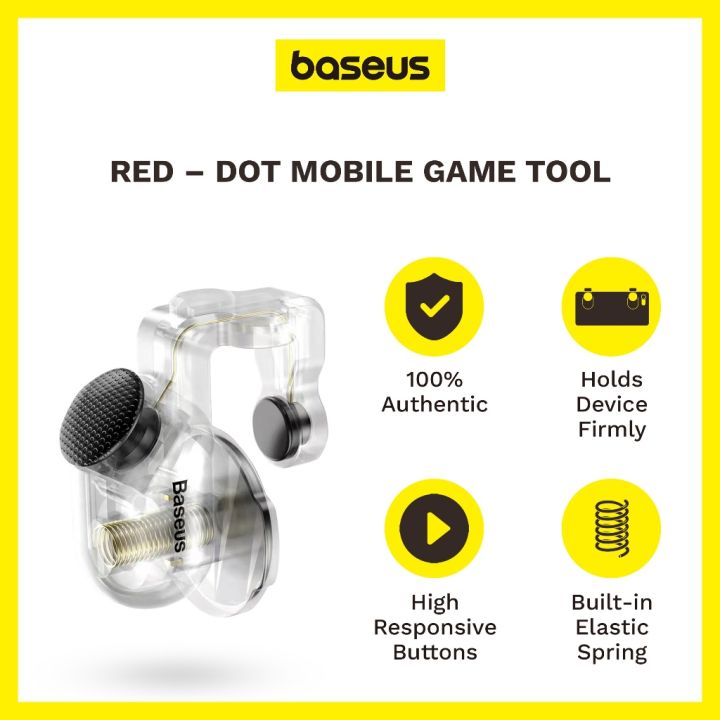 2023 New Baseus Red-Dot Gaming Trigger PUBG CODM Mobile Phone L1R1 Aim ...