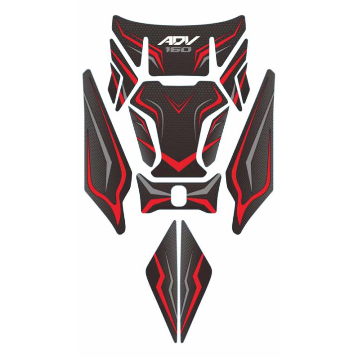 Tank PAD HONDA NEW ADV 160 TANK PAD Carbon & Cutting Sticker spedo ...