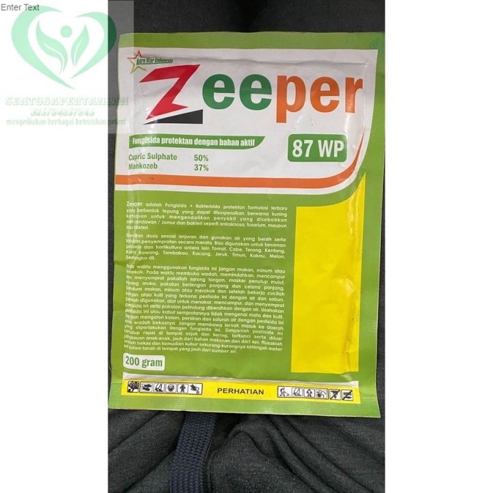 Fungisida Protektan ZEEPER 87wp isi 200gr dari AGRO STAR INDONESIA ...