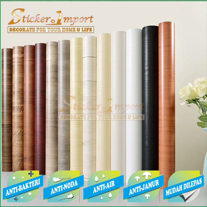 [Sticker.Import]JUAL PER ROLL Stiker Wallpaper Dinding Dapur Meja ...