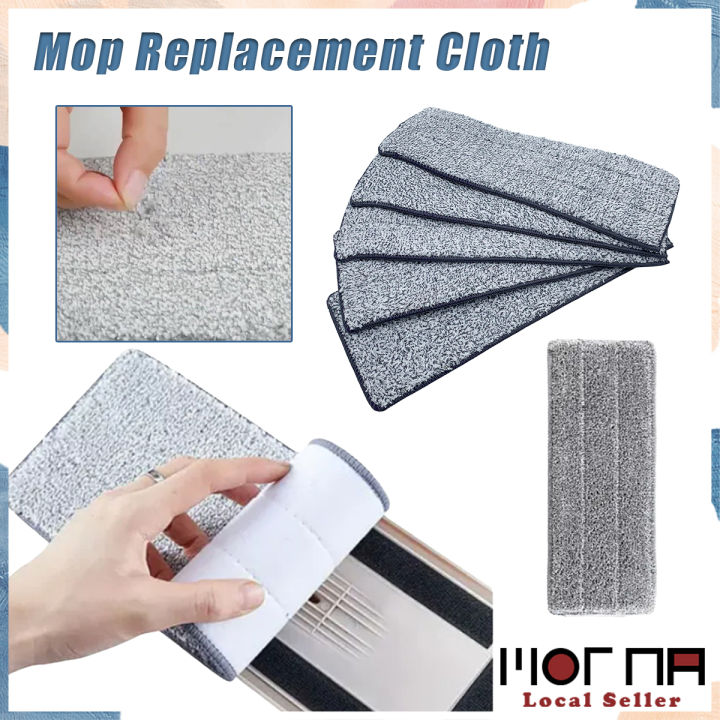 5Pcs/Set Microfiber Mop Pad Refill Super Absorbent Washable Reusable ...