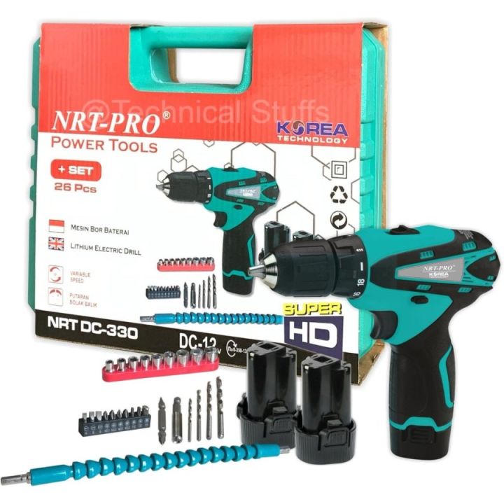 Impact Cordless Drill 20 VOLT / Mesin Bor baterai set/Bor Compact Tool | Lazada Indonesia