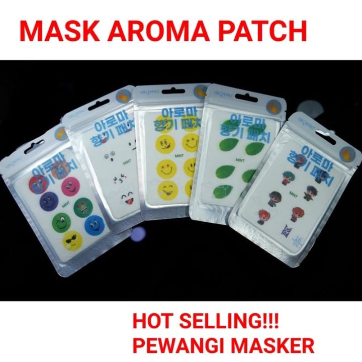 STICKER MASKER AROMATHERAPY ISI 16 STICKER/PEWANGI MASKER BENTUK ...