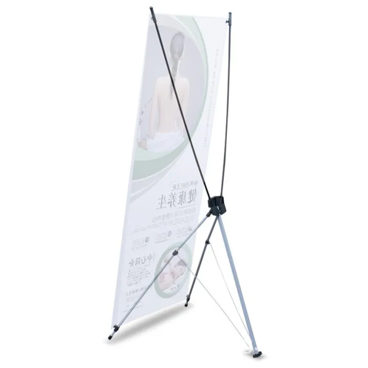 Durable X Banner Stand Tarpaulin Advertising Steel Base X Banner Stand ...