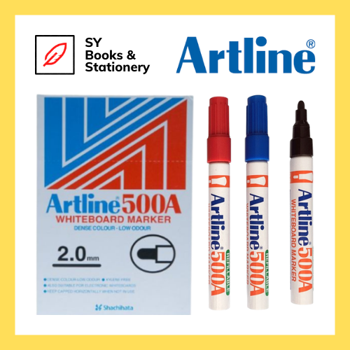 *Original* ARTLINE Whiteboard Marker Pen 500A Box - 12 pcs | Lazada