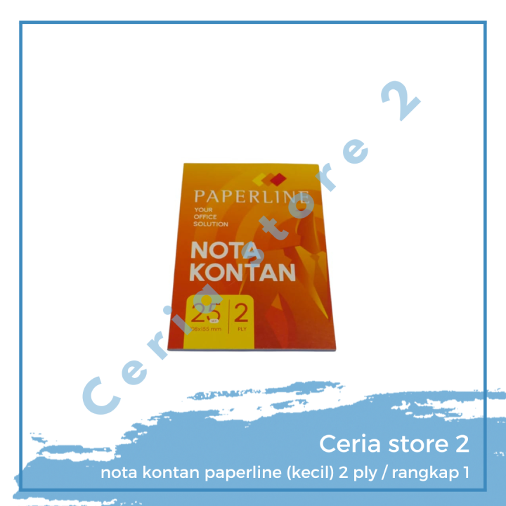 nota kontan paperline (kecil) 2 ply / rangkap 1 | Lazada Indonesia
