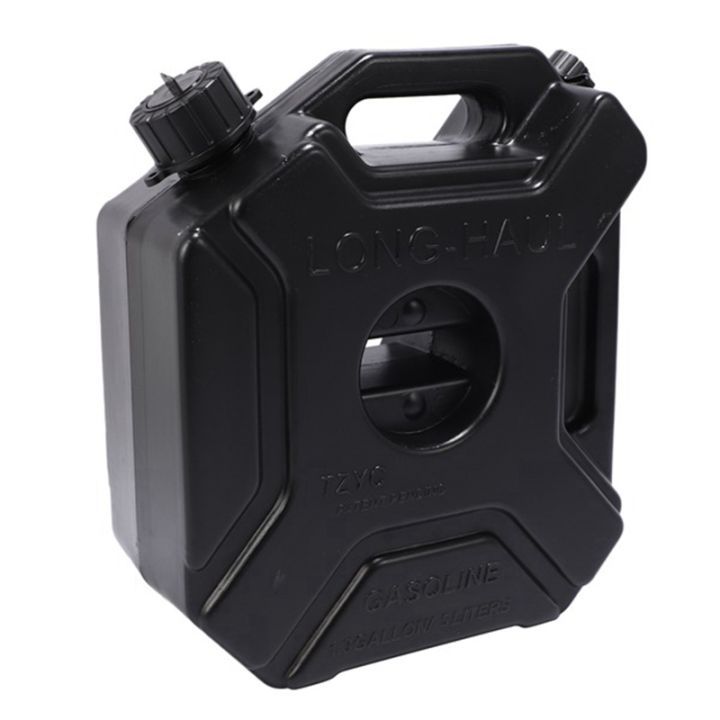 Benzhong-Black 5L Car and Motorcycle Fuel Spare Fuel Tank Plastic Tank ...