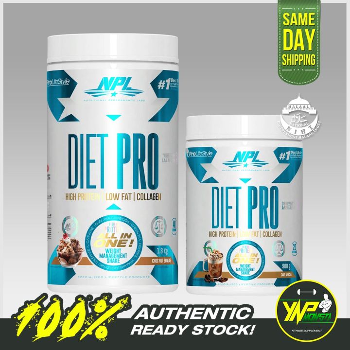 NPL Diet Pro Whey Protein 4lbs(1.8kg)/2lbs(908g) Fat Burner Recovery L ...