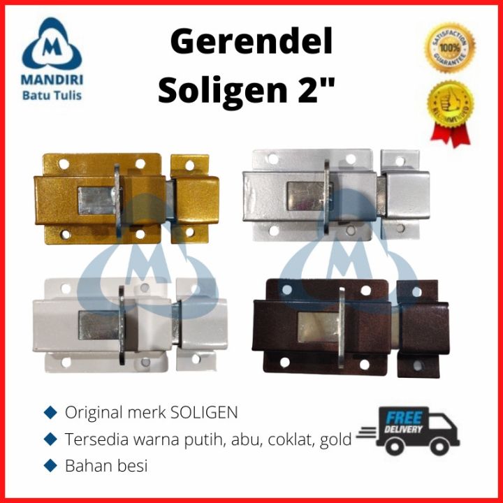 Gerendel Pintu Soligen 2" inch - Slot pintu - Grendel kotak warna ...
