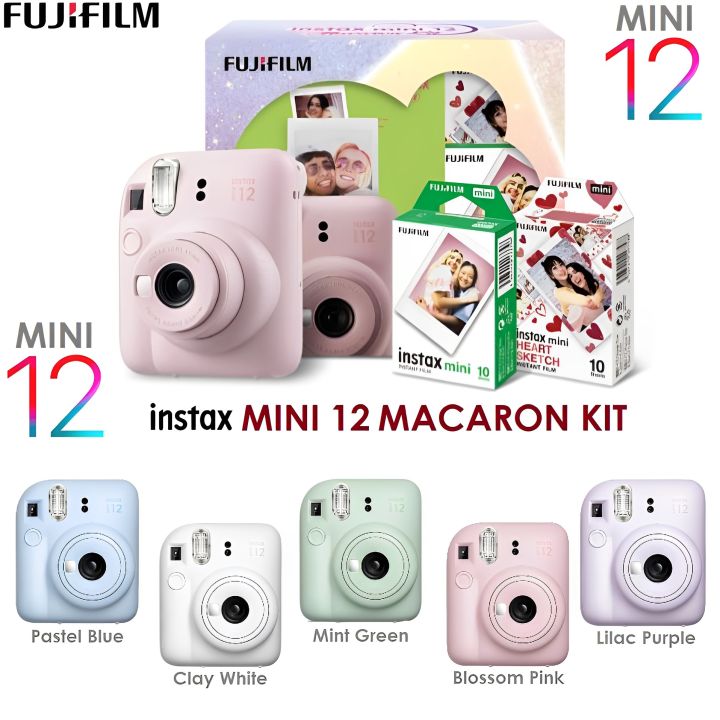 Fujifilm instax mini 12 macaron kit - Assorted Colour | Lazada