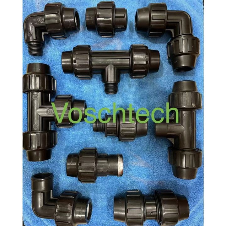 2024 PE Compression Fittings 1220mm-132mm. elbow tee coupling adapter plug | Lazada PH