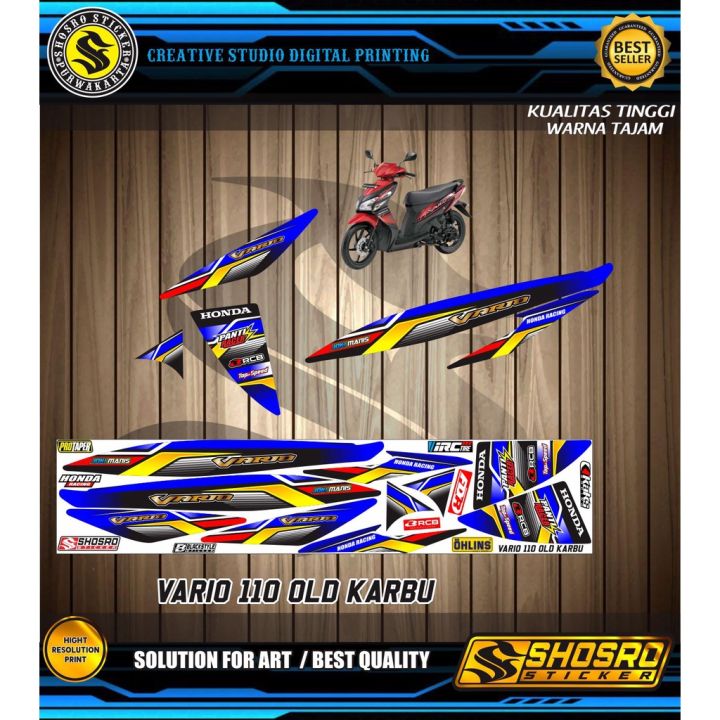 VARIASI / COD-STRIPING VAEIASI MOTOR HONDA VARIO 110 OLD/CARBU MOTIF ...