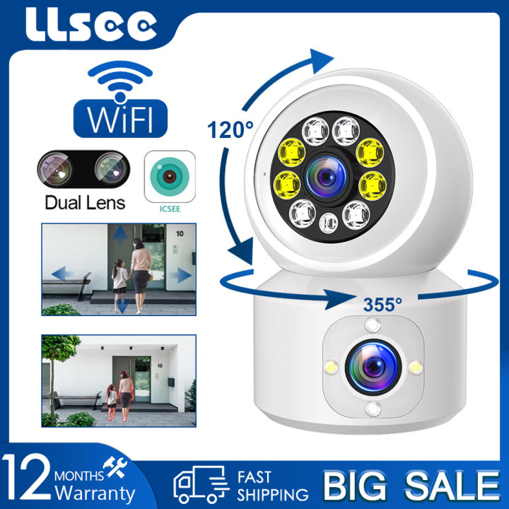 LLSEE, 4MP, Camera icsee 360 độ, Camera trong nhà WIFI không dây, CCTV ...