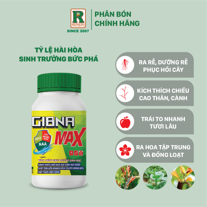 Gibna Max - Phân bón lá Amino có chất điều hòa sinh trưởng | Lazada.vn