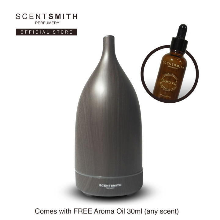 Scentsmith Perfumery Dark Wood Humidifier Machine with FREE Aroma Oil ...