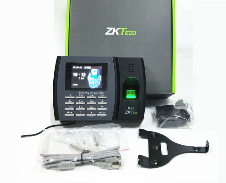 ZKTeco central control K28 fingerprint attendance machine check-in machine automatic report one ...