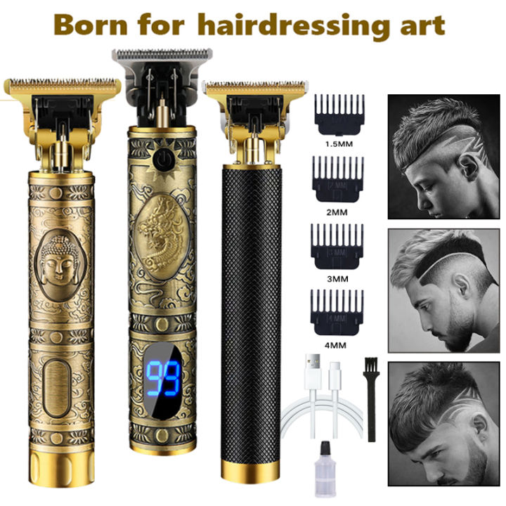 Professional Hair Clippers Haircut Rechargeable Razor Trimmer ...