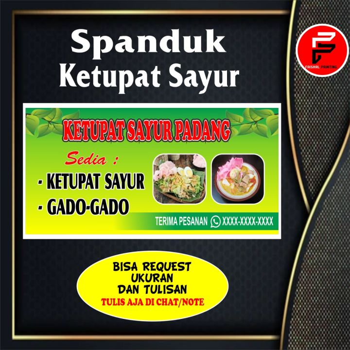 Spanduk Warung Lontong sayur / Banner Lontong Sayur / Spanduk Kustom ...