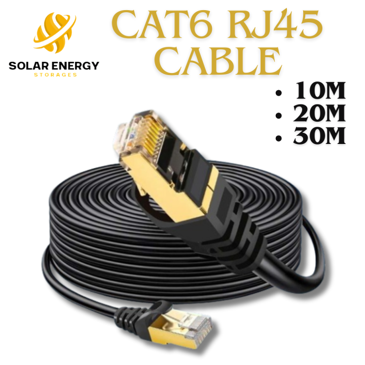 10 METERS to 30 METERS - CAT6 RJ-45 ETHERNET CABLE Gold-Plated. | Lazada PH