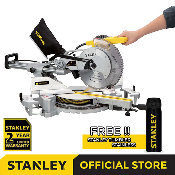 Stanley Sliding Mitre Saw / Gergaji Miter 254mm 1800W SM18 | Lazada ...