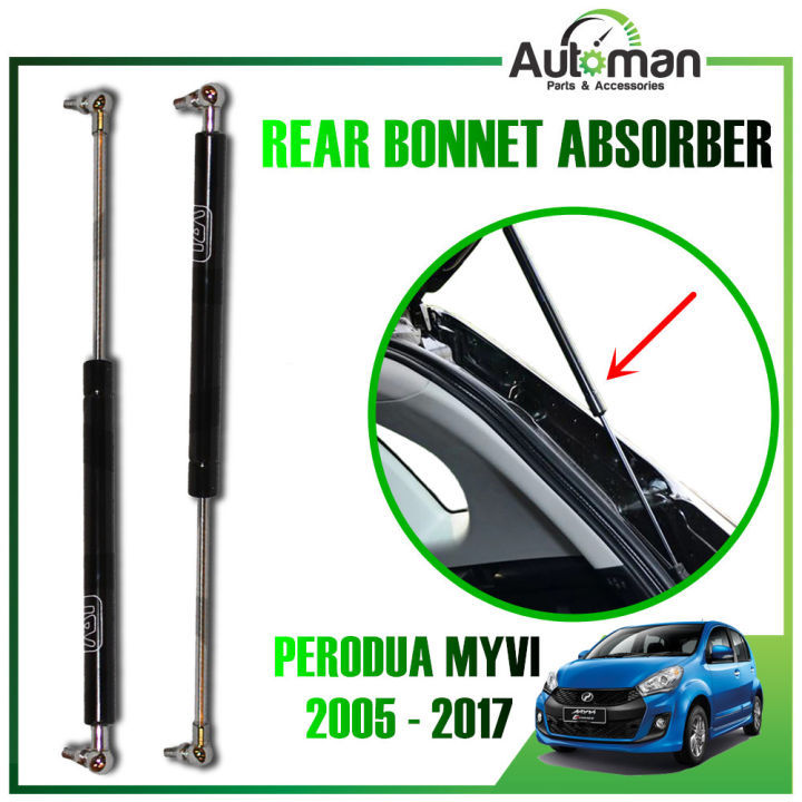 Perodua Myvi 2005 - 2017 Rear Bonnet Hood Absorber Damper Gas Lifter ...