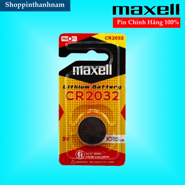 Pin CR2032 Lithium 3V Maxell Vỉ 1 Viên Cao Cấp Made In Japan - Hàng ...
