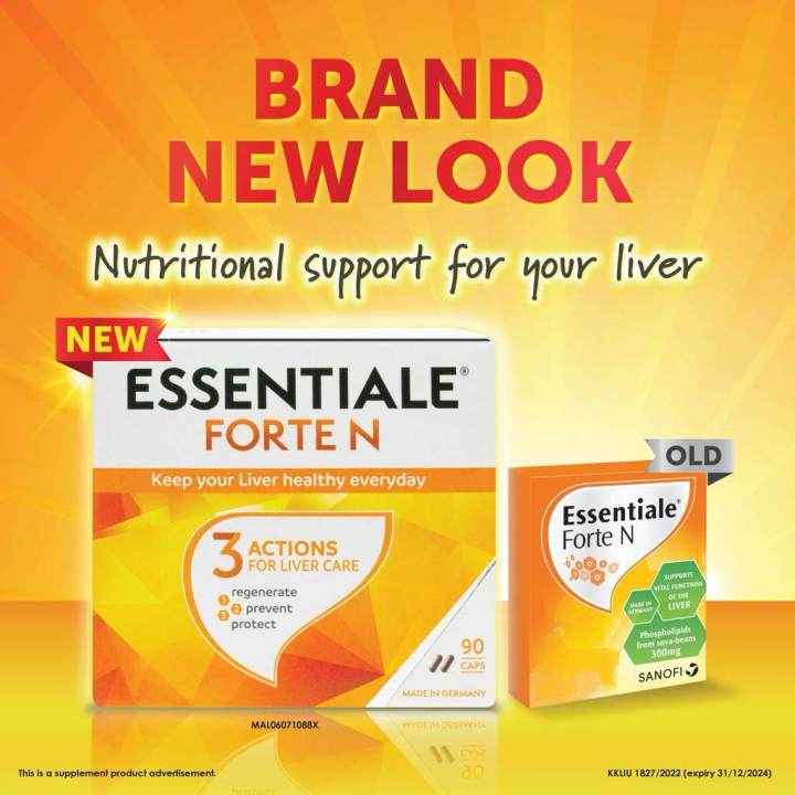 ESSENTIALE Forte N 90's for Liver Supplement, Support Liver Health ...