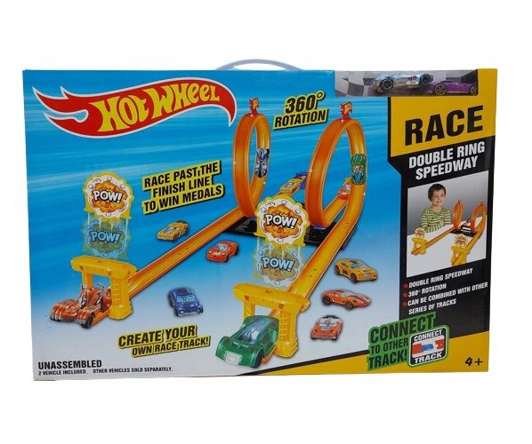 TPUVZ HW 3303 Hot Speed Double Ring Speedway - Die Cast Car Racing 360 ...
