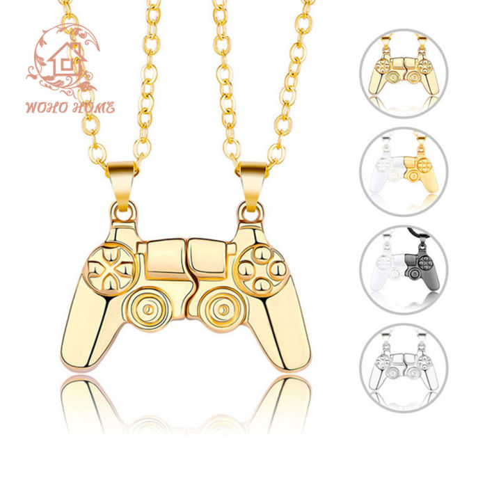 sanhe 1 Pair Magnets Attract Game Controller Necklace Couples Funny Men ...