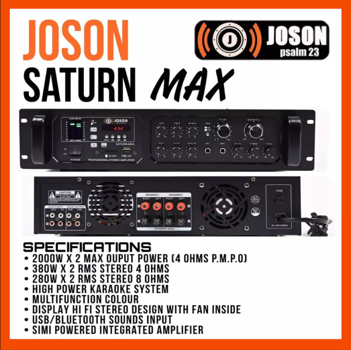 JOSON SATURN Professional Digital Power Amplifier 1500W Saturn Max ...