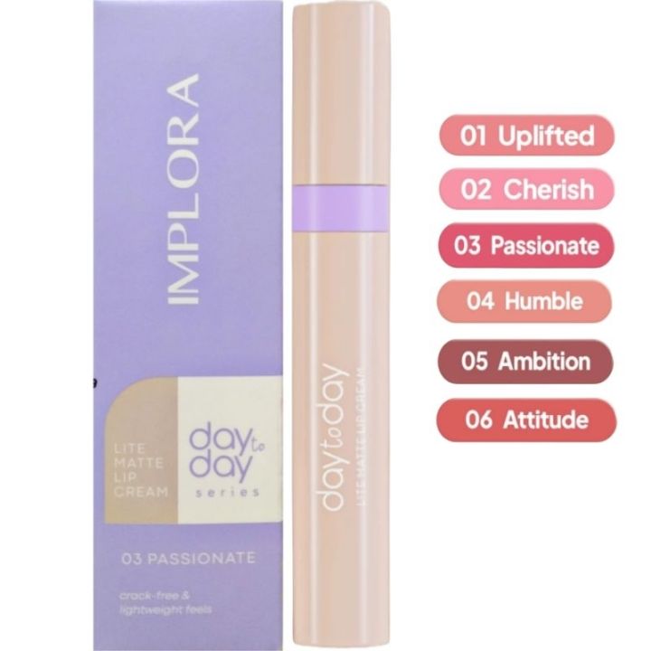 IMPLORA Day To Day Lip Cream | Implora Lite Matte Lip Cream | Lazada ...