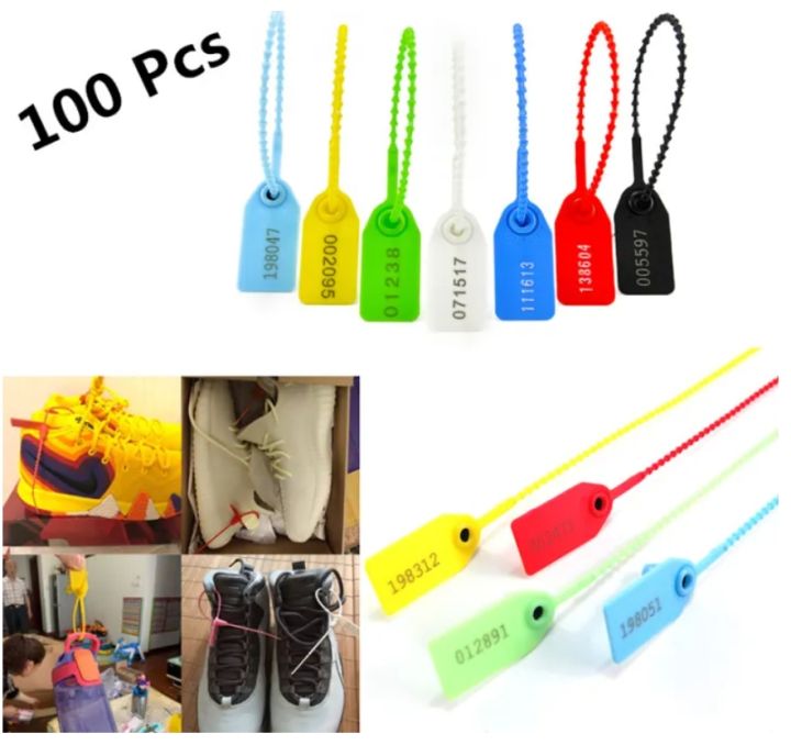 【Delivery 24 hours】100Pcs Transportation Truck Plastic Security Seal ...