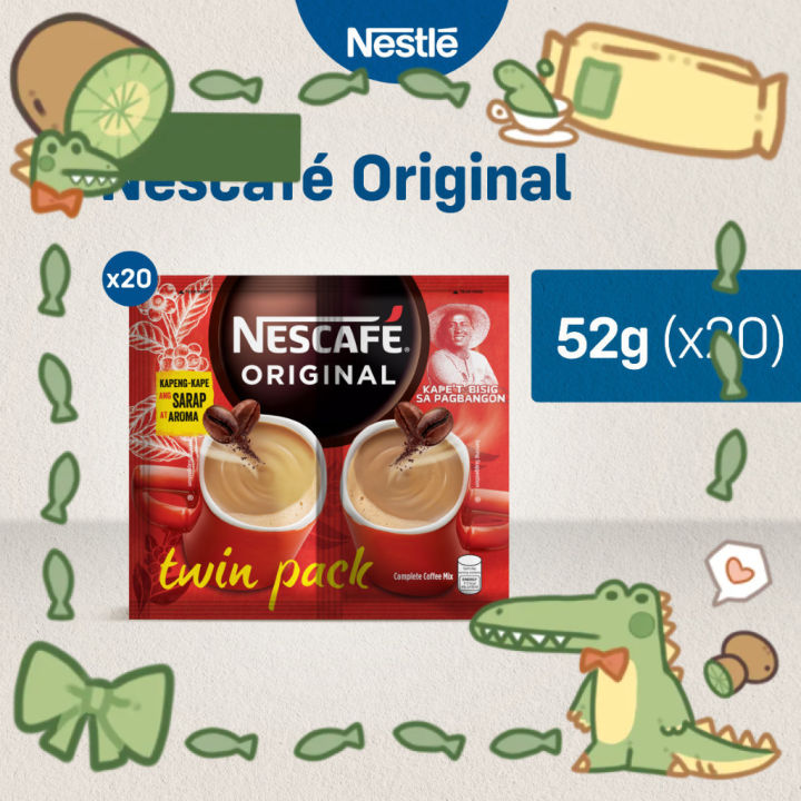 Nescafe Original 3-in-1 Coffee Twin Pack 52g - Pack of 20 | Lazada PH