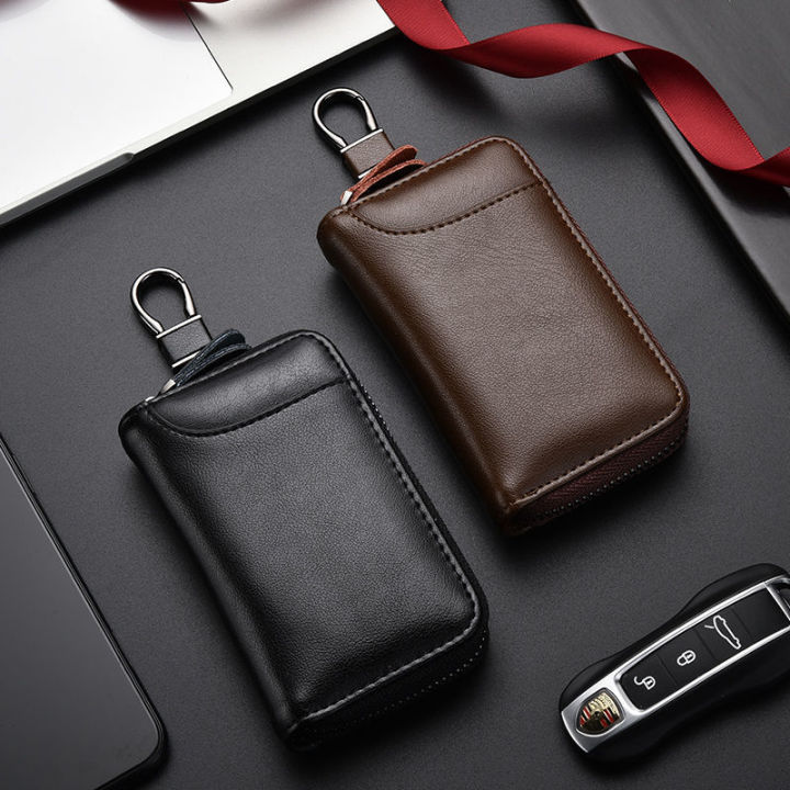 High Quality Genuine Leather KeyChain Unisex Key Bag Multifunction ...