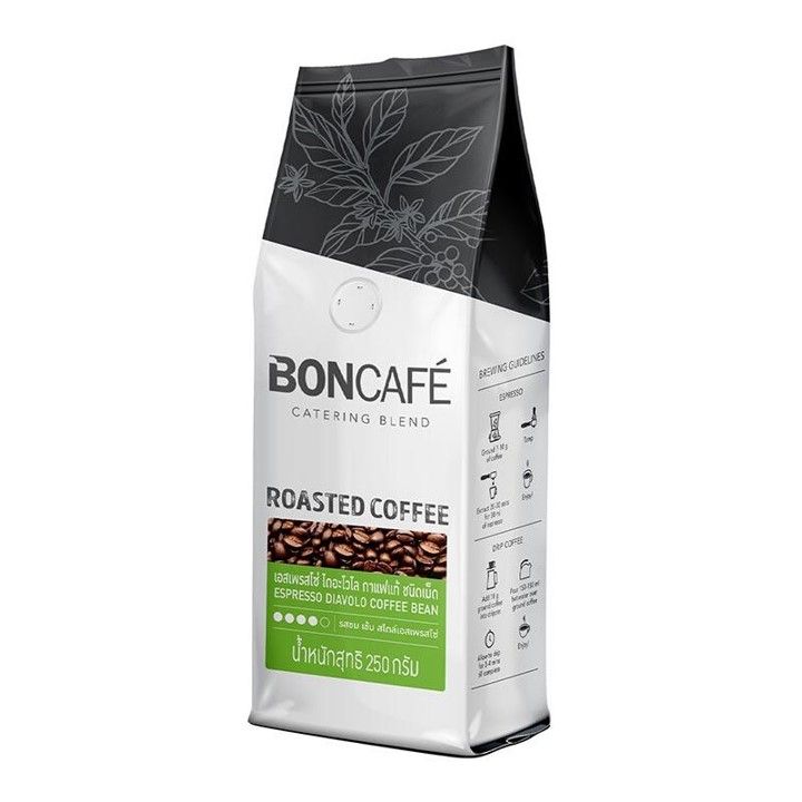 Boncafe Espresso Coffee Bean บอนคาเฟ่ เมล็ดกาแฟคั่ว เอสเพรสโซ่ 250g ...