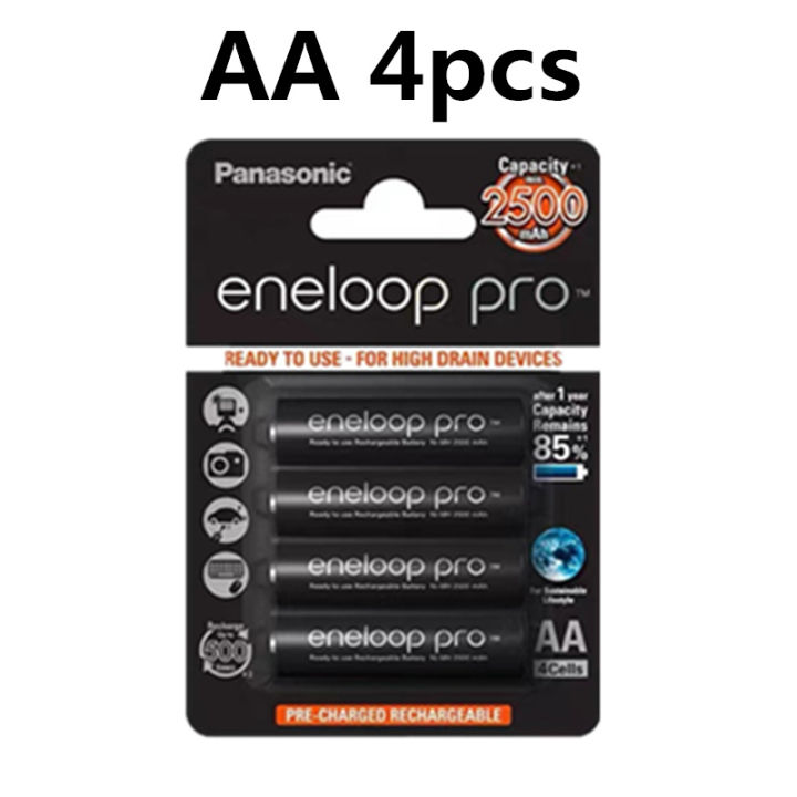 Panasonic Eneloop Pro Aa Rechargeable Battery Pack Of 4 Black Lazada Ph