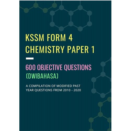 KSSM Chemistry Kimia Objective Book Form 4 Dwibahasa (NEW SYLLABUS 2021 ...