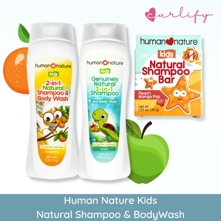 Human Nature Kids Natural Shampoo & Body Wash/Shampoo Bar | Lazada PH
