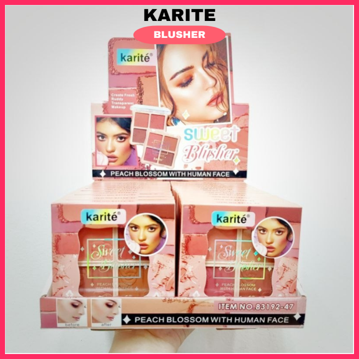 KARITE SWEET BLUSHER PEACH BLOSSOM WITH HUMAN FACE 4COLOUR | Lazada