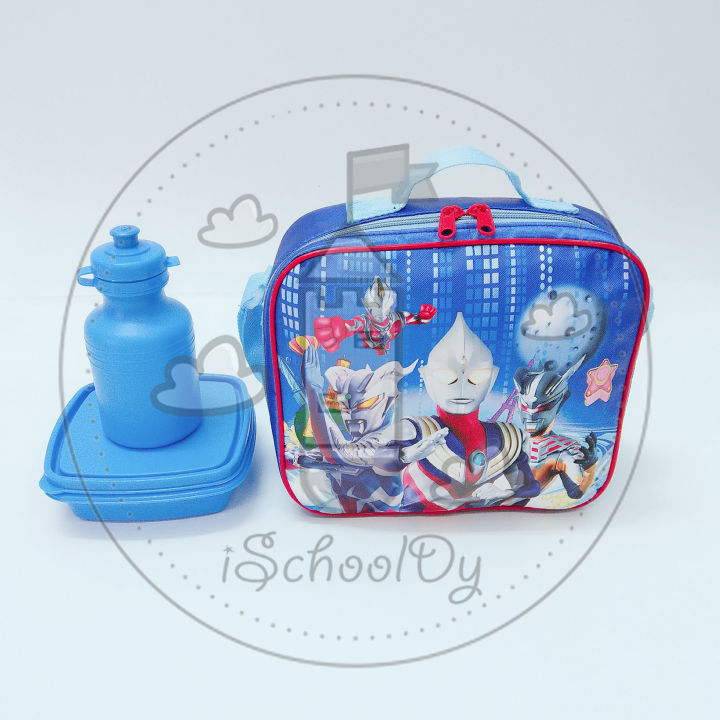 iSchoolDy Ultraman Doraemon Lunch Box Water Bottle Bag Set | Lazada