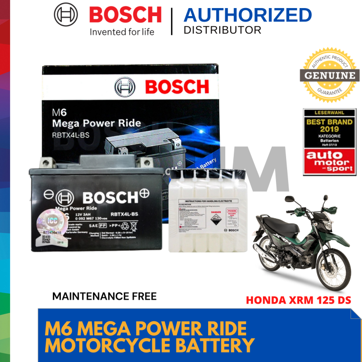 Bosch 4L battery for Honda XRM 125 DS, Bosch Battery | Lazada PH