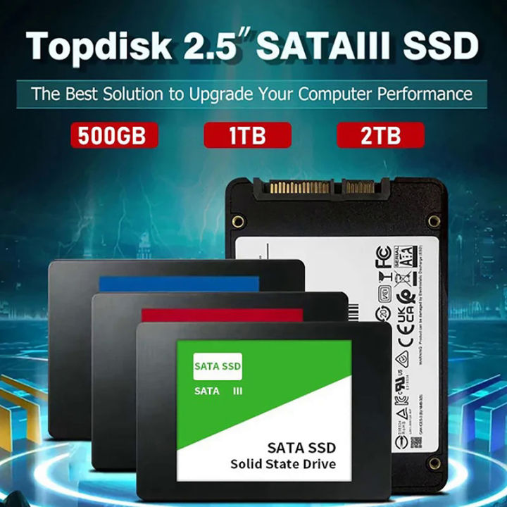 2TB SSD SATAIII 2.5 "Ssd ฮาร์ดดิสก์ไดรฟ์1TB 500GB การถ่ายโอนความเร็วสูง ...