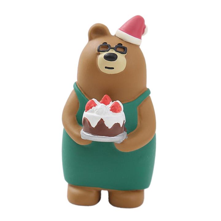 โต๊ะโมเดลตัวจิ๋วคริสต์มาสรูป Hifer รูปปั้นน่ารักของสะสมสำหรับตกแต่งที่ ...