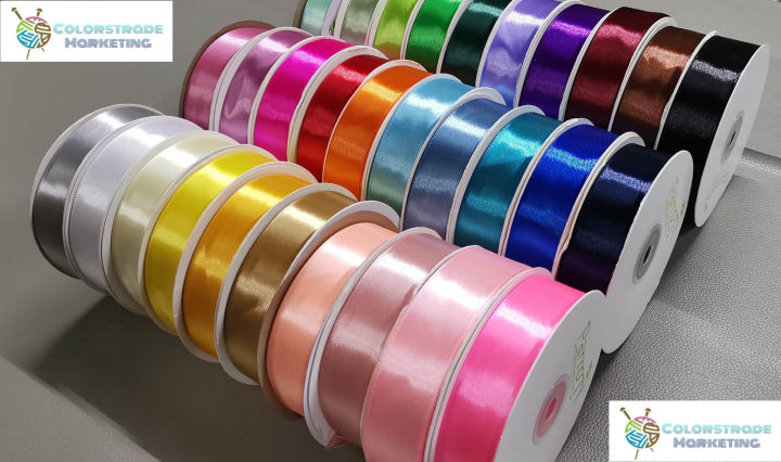 1 Inch Satin Ribbon Double Edge 50Yards Sold per Roll | Lazada PH