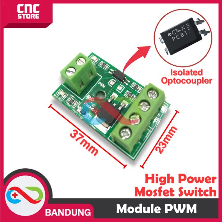 HIGH POWER MOSFET SWITCH RELAY MODULE PWM CONTROL ISOLATED OPTOCOUPLER | Lazada Indonesia