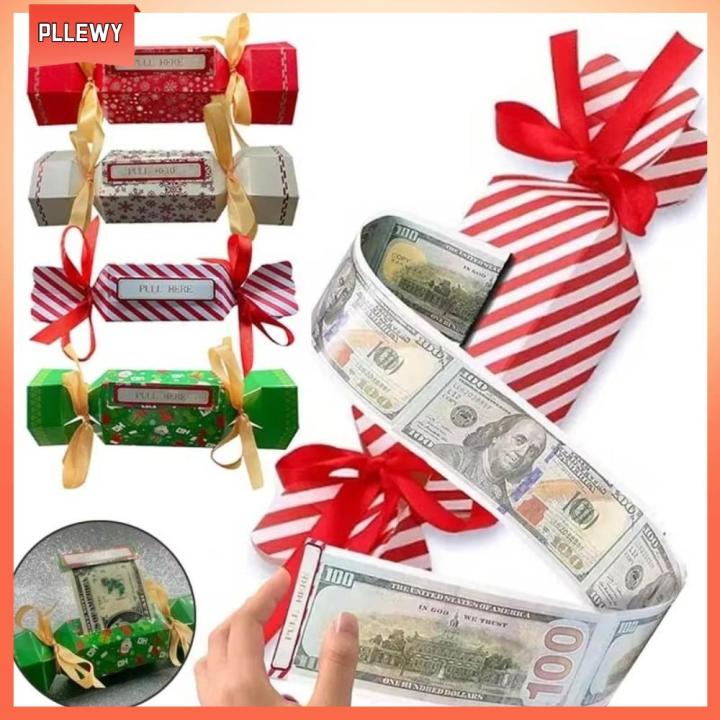 PLLEWY Transparent Envelops Christmas Money Box Funny Paper Christmas ...