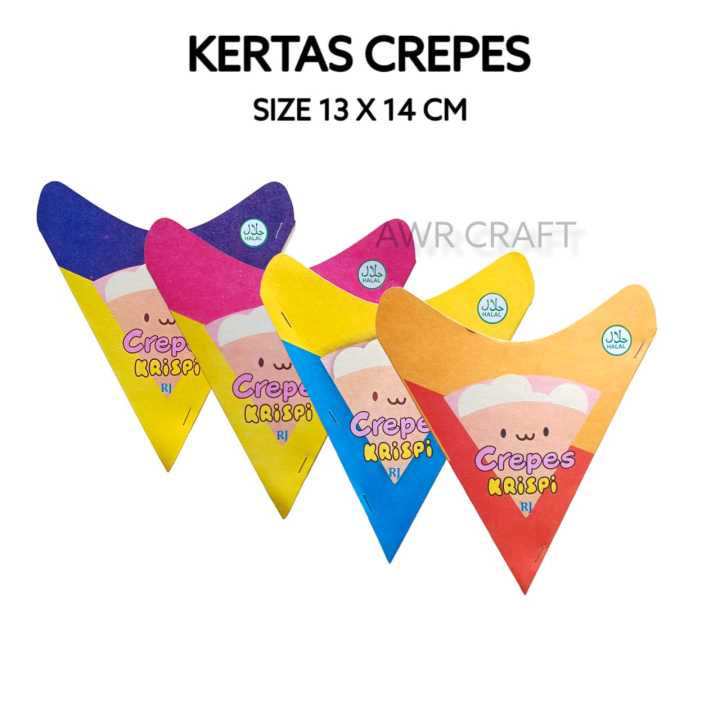 Kertas Crepes Terbaru Ukuran 13 x 14 cm 1 pack 4 gambar Isi 100 pcs ...
