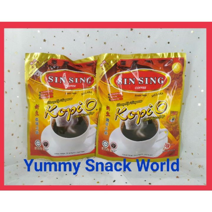 Sin Sing Coffee Kopi O 新生咖啡乌袋 10 sachets X 10g (Ready Stock) | Lazada
