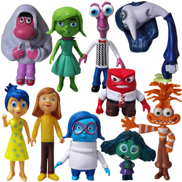 New Inside Out 2 Action Figure Toy Cartoon Movie Joy Anxiety Anger ...